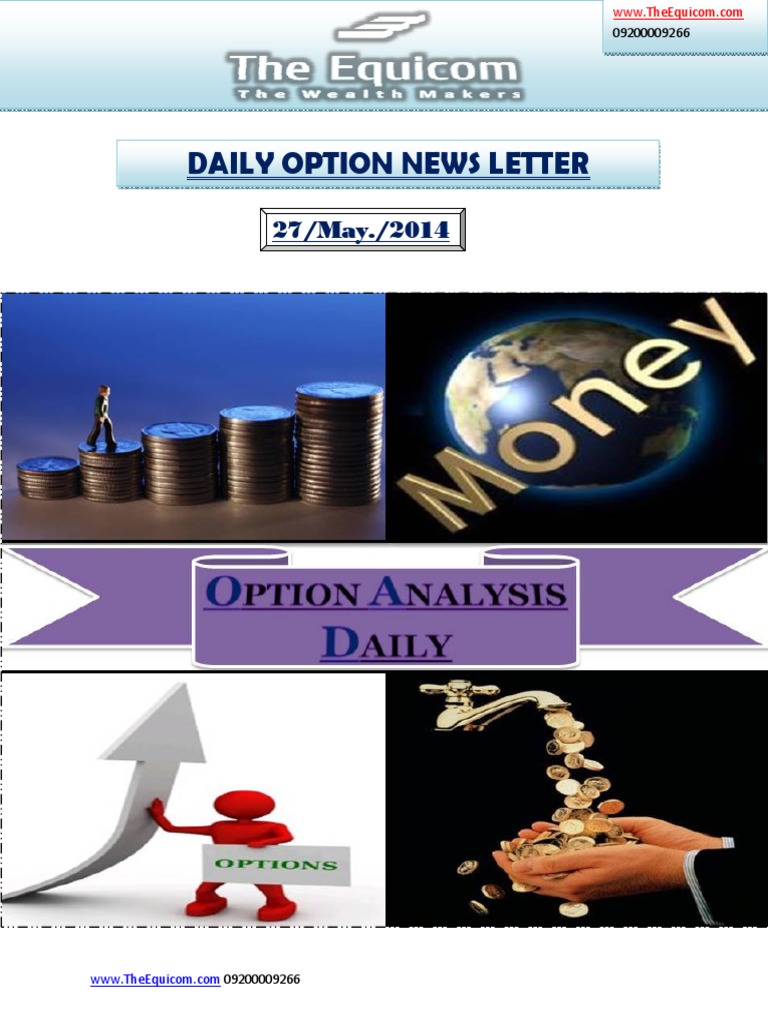 Daily Option News Letter | PDF | Option (Finance) | Day Trading