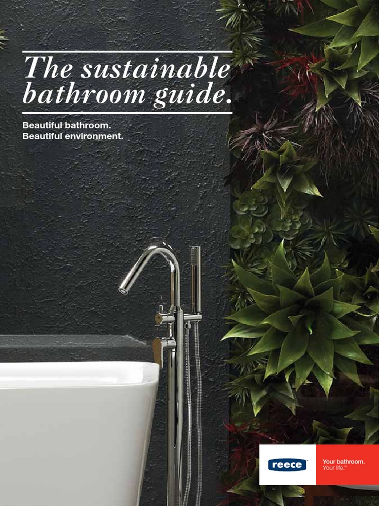 Sustainable Bathroom Design Guide | PDF | Water Heating | Tap (Valve)