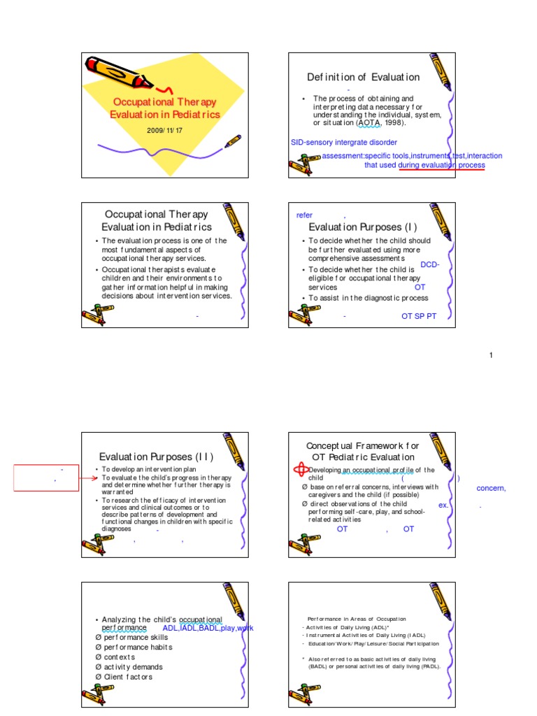 Occupational Therapy | Evaluation