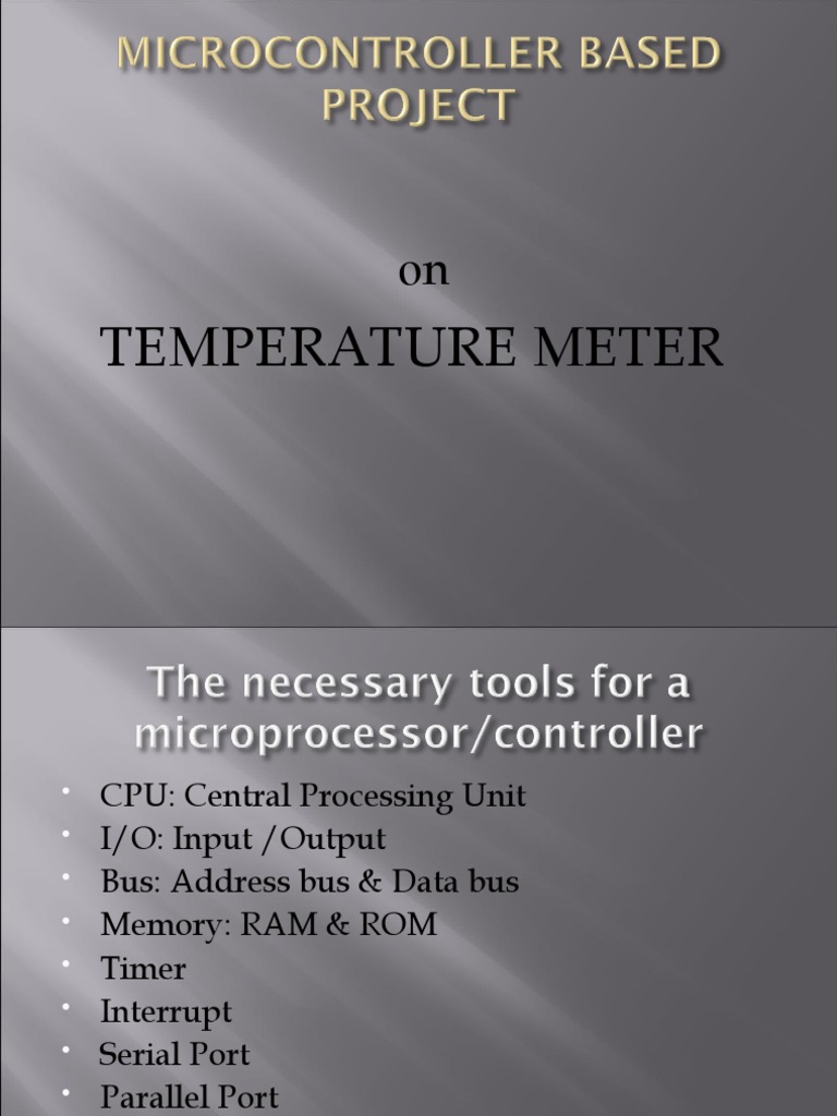Temperature Final | PDF | Microcontroller | Computer Science