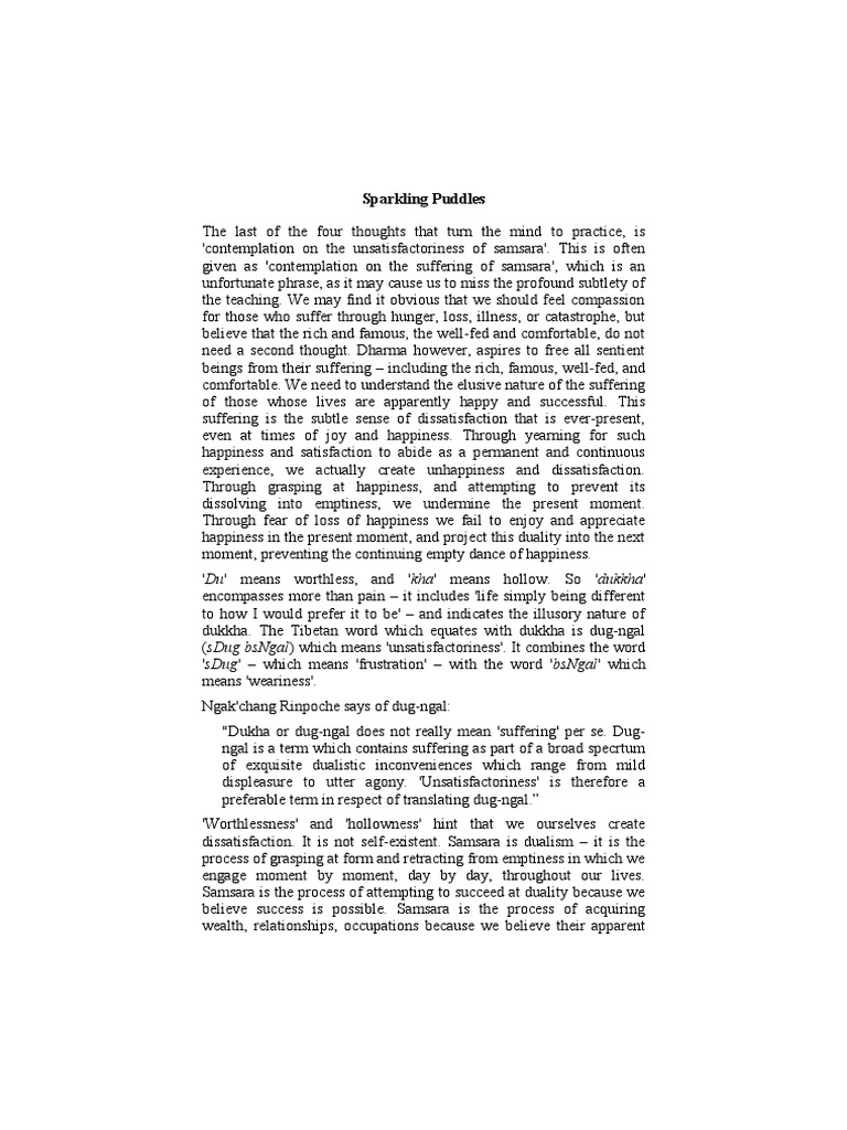 7 Sparkling Puddles | PDF | Philosophy | Self-Improvement