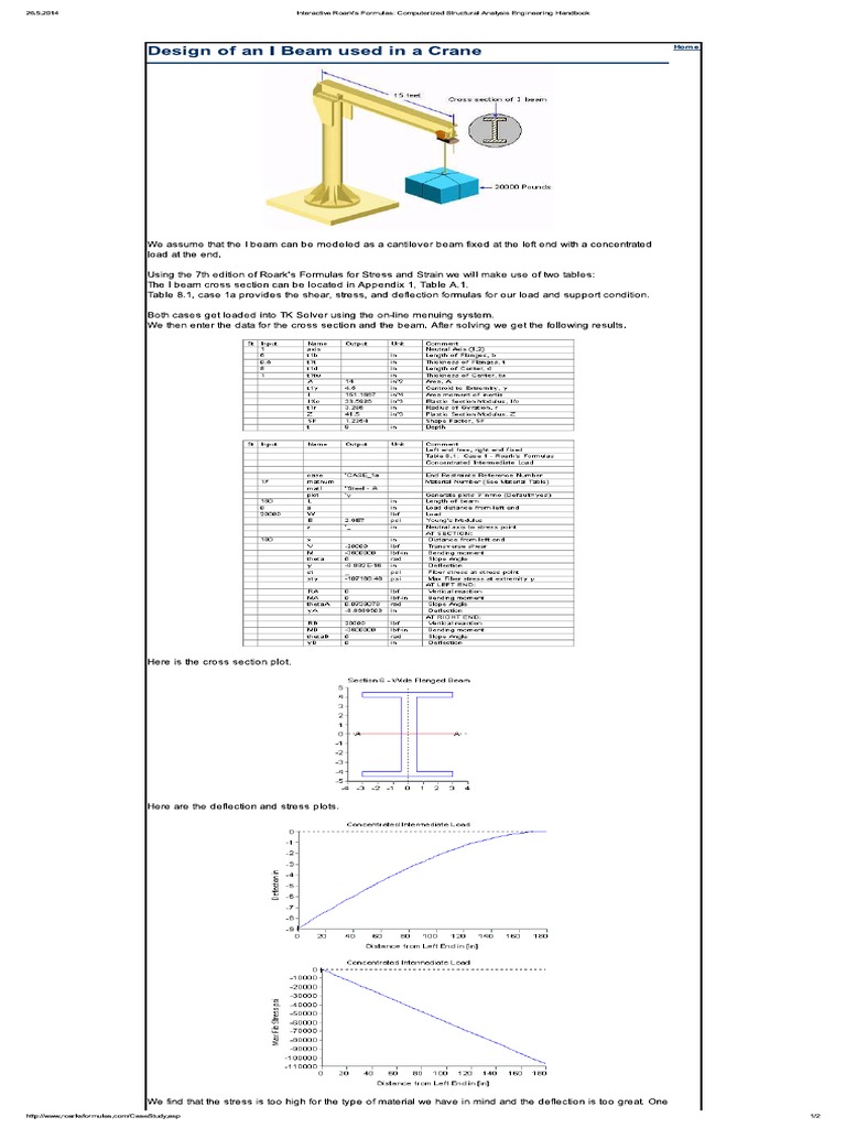 Interactive Roark's Form... Is Engineering Handbook | PDF