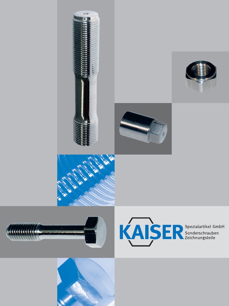Kaiser Spezialartikel e | PDF | Screw | Nut (Hardware)