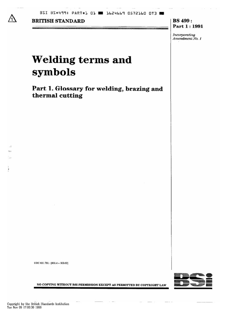 BS 499-P1 | PDF