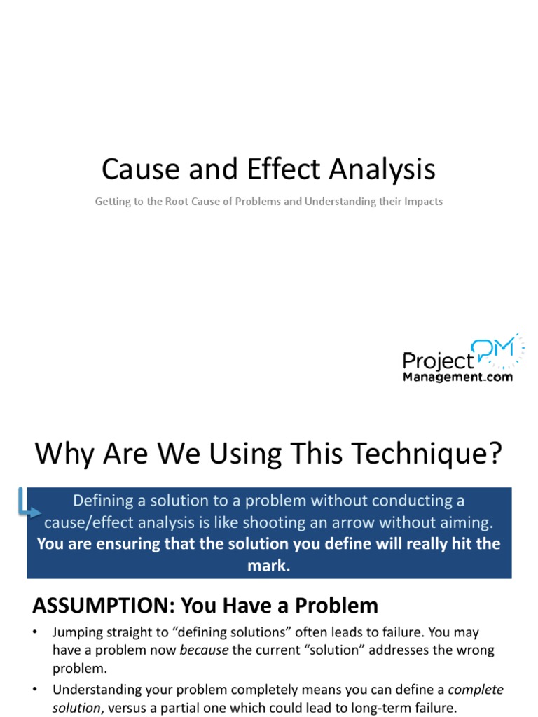 Cause and Effect Analysis Techniques | PDF | Causality | Recession