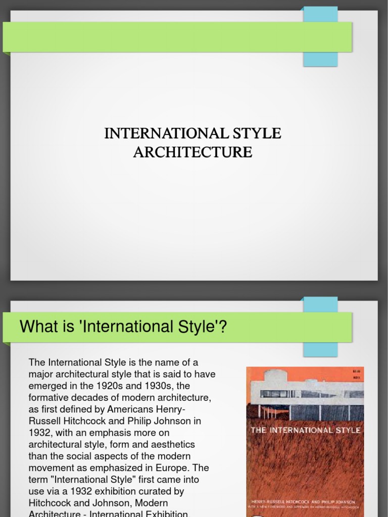 International Style (Repaired) | PDF | Design | Architectural Design