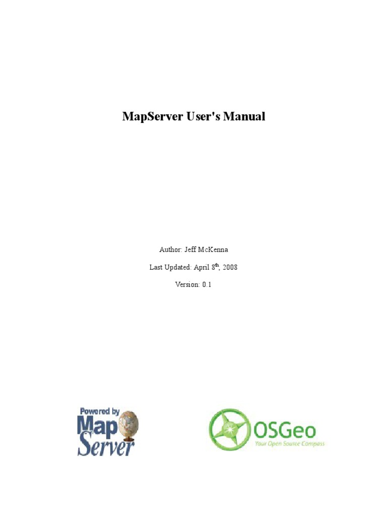 Mapserver Users Manual | PDF | File Format | Geographic Information System