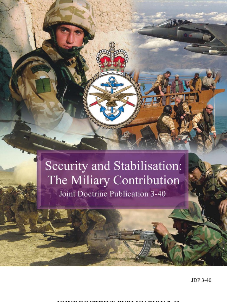 Joint Doctrine Publication 3-40 | PDF | Insurgency | Military