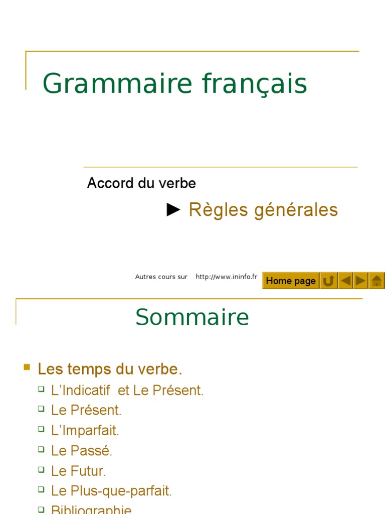 Les Temps du Verbe en Français | PDF | Verbe | Phrase
