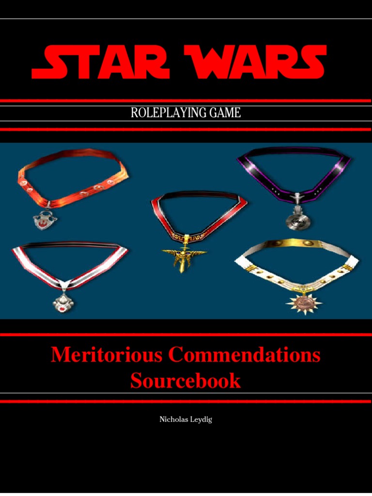Star Wars D6 - Meritorious Commendations 2.0 | PDF | Marksman | Military