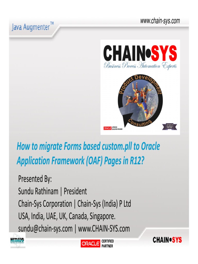Sundu Rathinam - Migrate Forms Based Custom - PLL To (OAF) in R12 | PDF ...