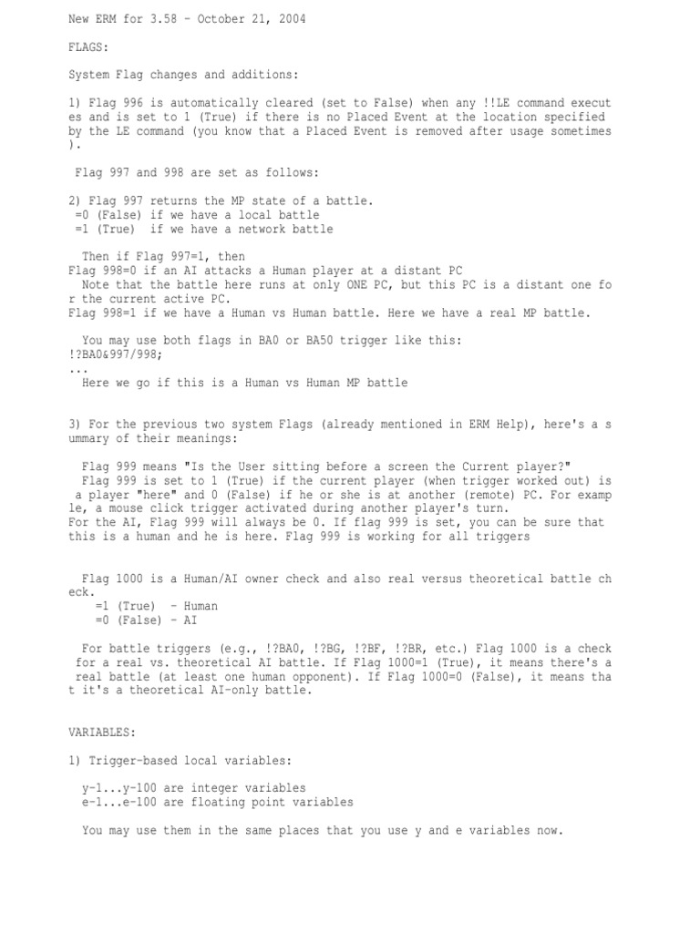 Erm358 Pdf Variable Computer Science Parameter Computer Programming