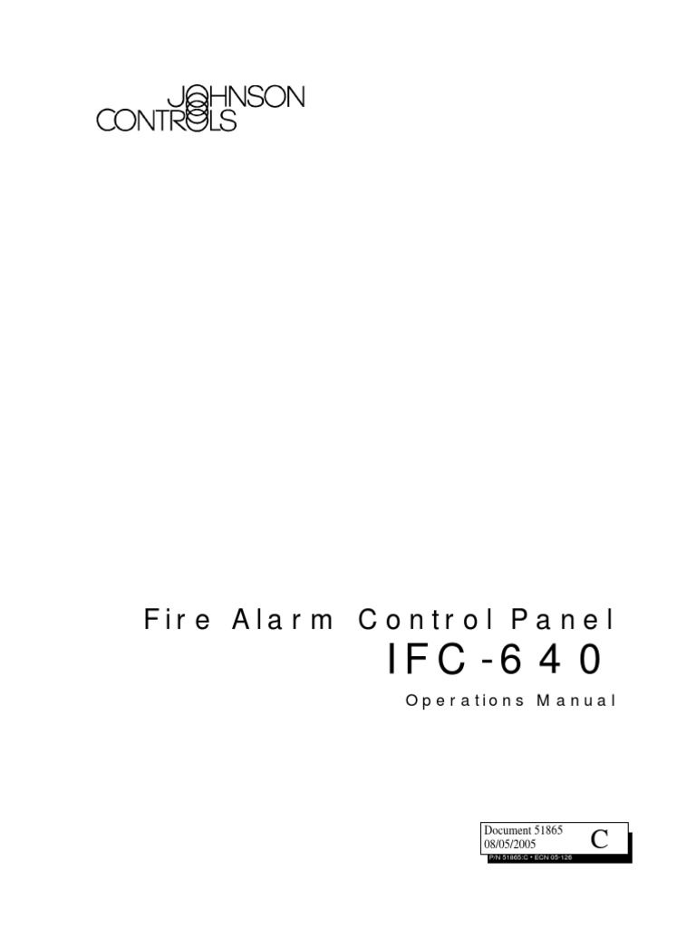 Fire Alarm Control (IFC 640) | PDF | Smoke | Security Alarm