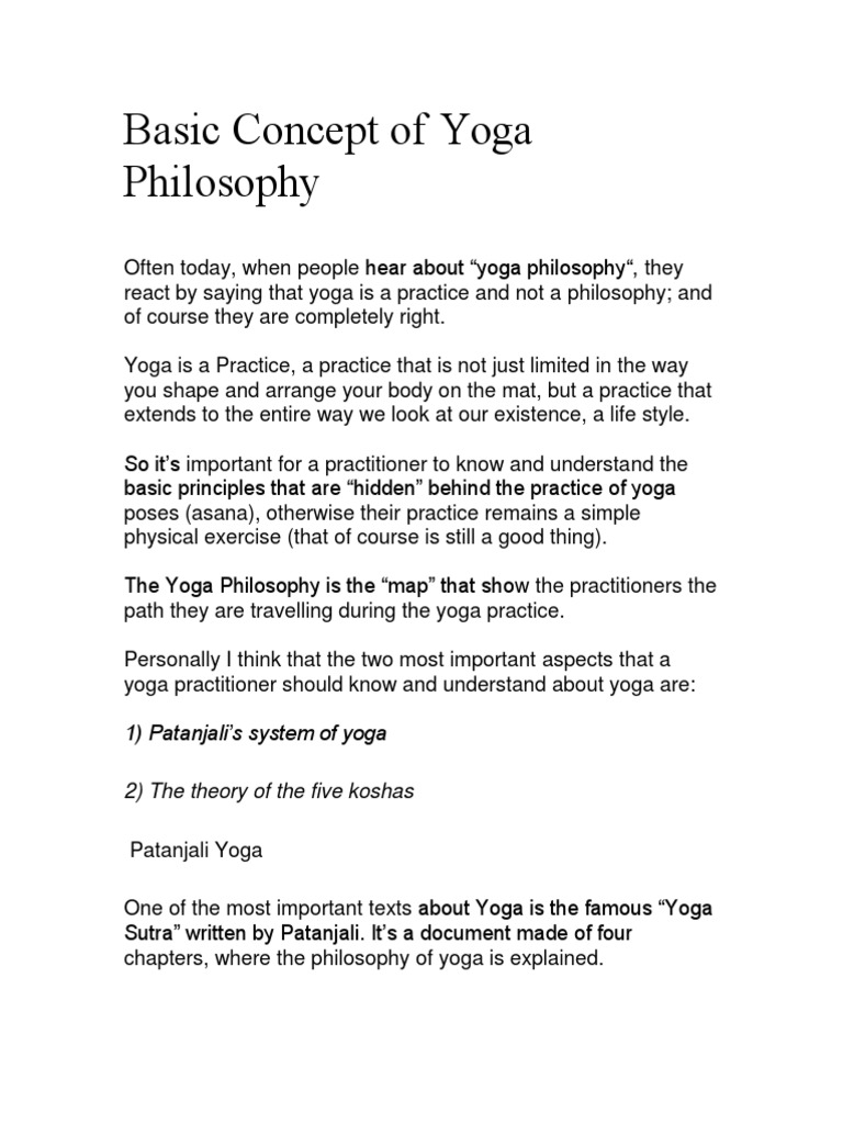 Understanding Yoga Philosophy Basics | PDF | Yoga | Asana