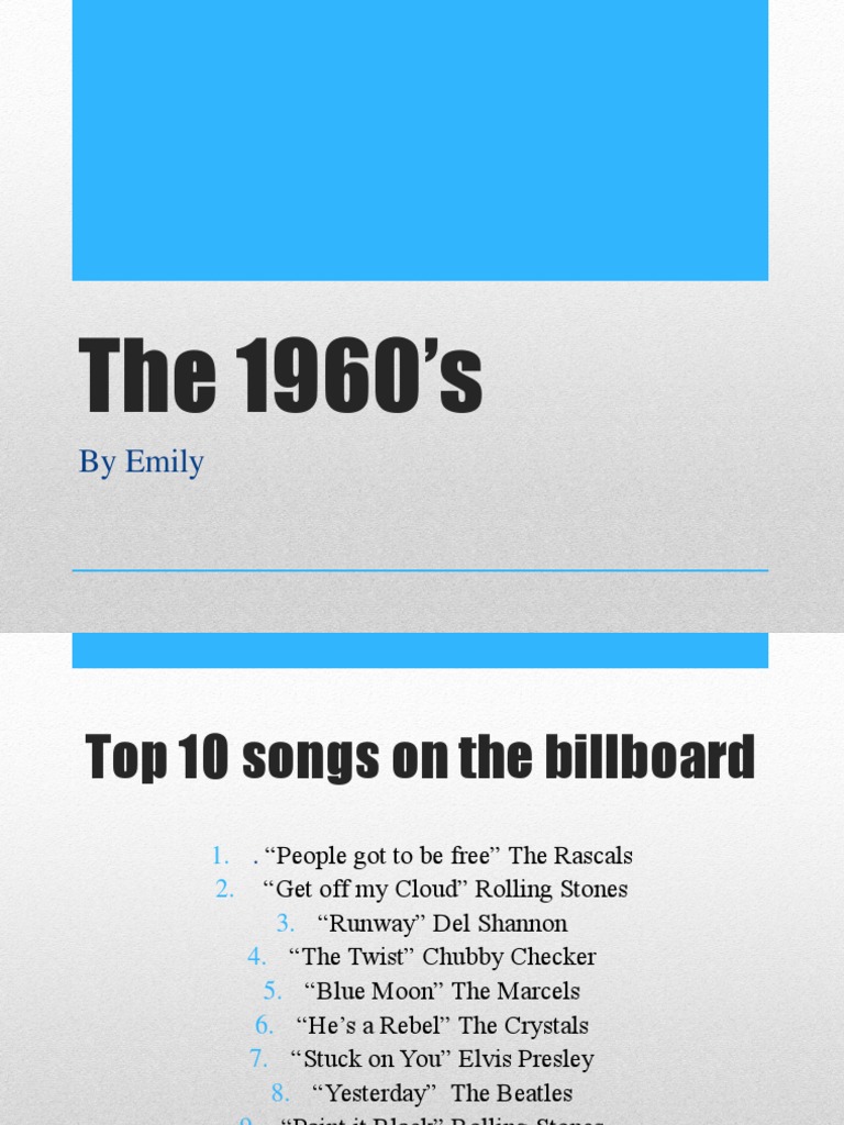 The 1960s | PDF