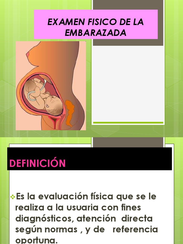 Examen Fisico de La Embarazada Maniobras Leopold | PDF | El embarazo | Especialidades Medicas
