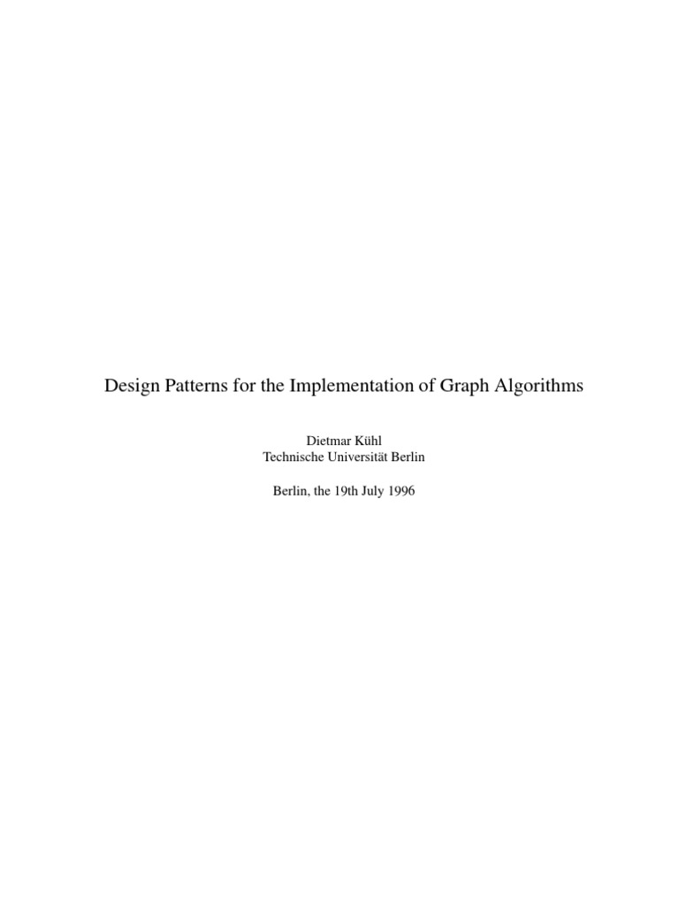 Design Pattern For Graph Algorithms | PDF | Vertex (Graph Theory ... Design Pattern For Graph Algorithms | PDF | Vertex (Graph Theory ...