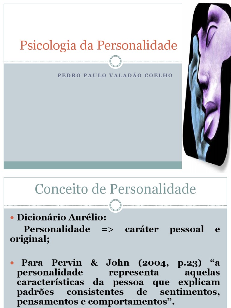 Conceito e Teorias da Personalidade | PDF | Behaviorismo | Cognição