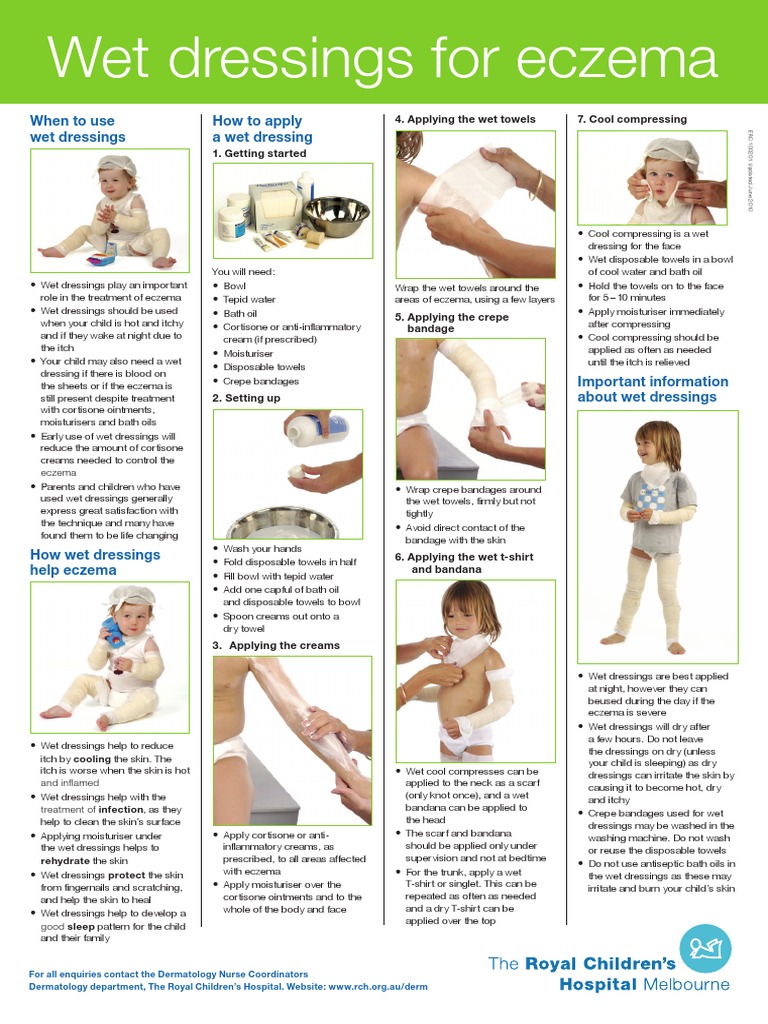Wet Dressings A3 | PDF | Dermatitis | Clinical Medicine