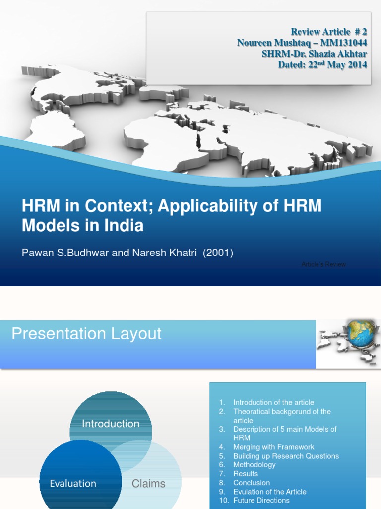 HRM Models in Context | PDF | Human Resource Management | Strategic ...