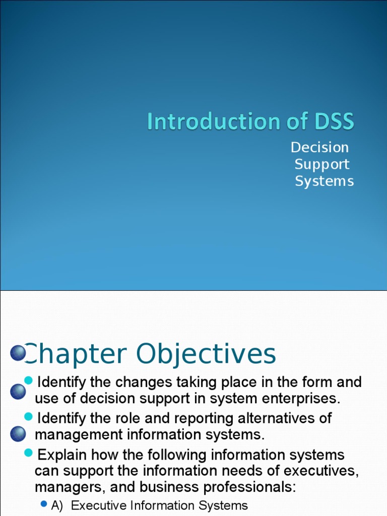Decision Support System | PDF