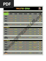 P90X3 Calendar Classic | PDF | Sports