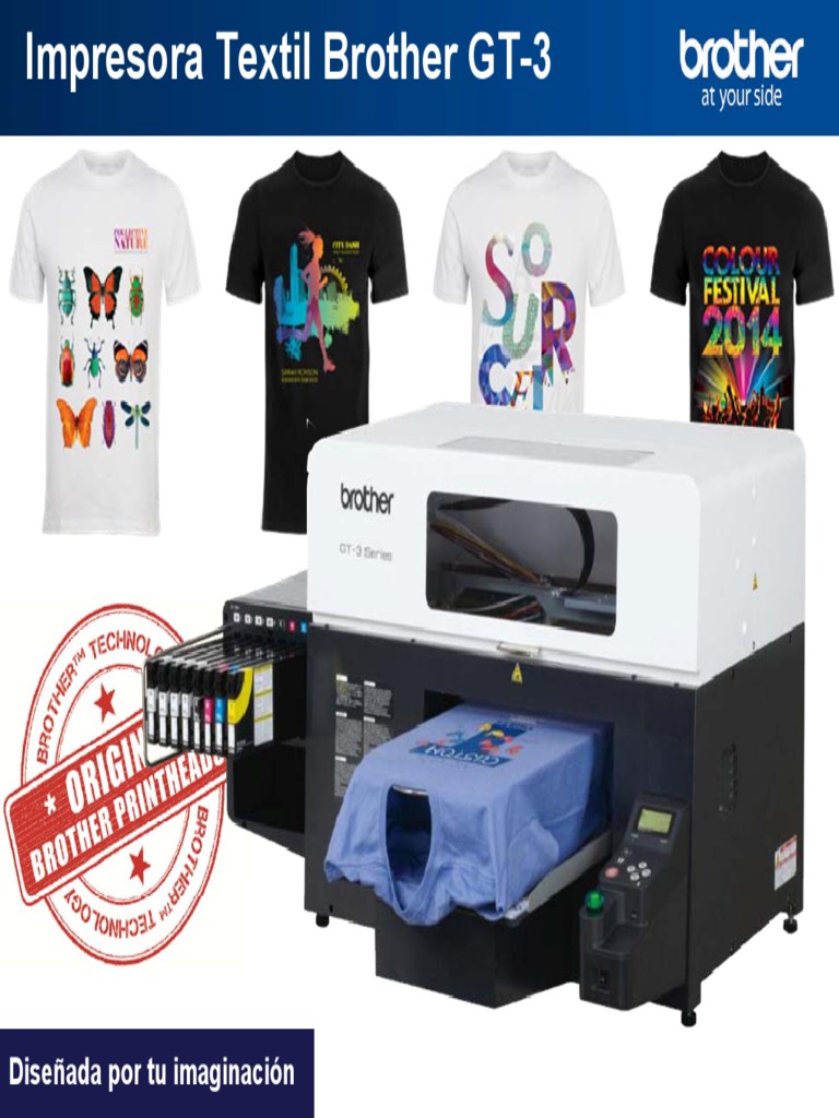Impresoras Textiles Brother GT-3 | PDF | Impresora (Computación) | Ropa