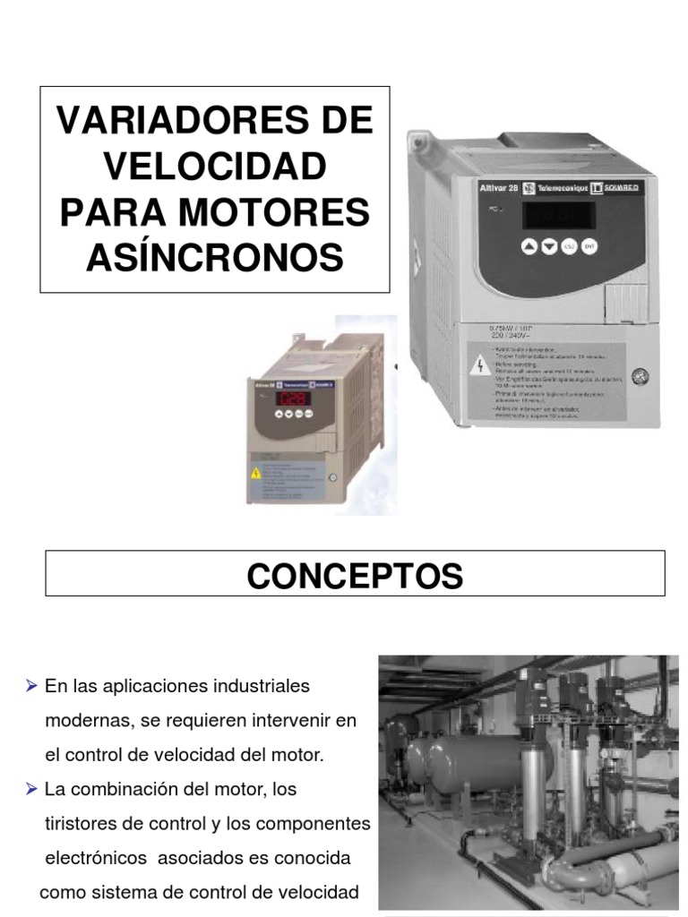 Variadores de Velocidad | PDF | Motor eléctrico | Rectificador
