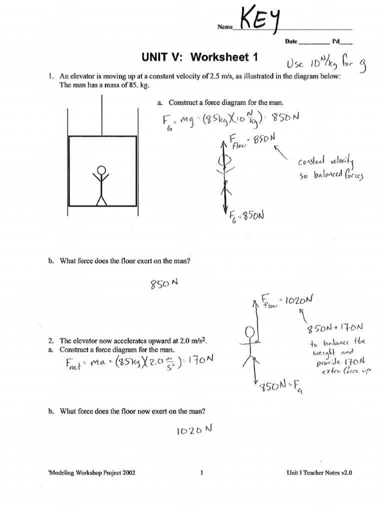 Forces Review Answer Key | PDF
