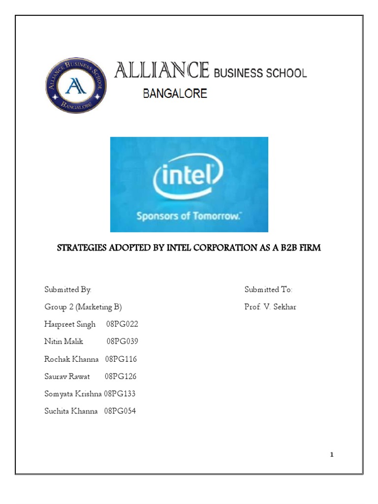 Intel - Group 2 | PDF | Intel | Microprocessor