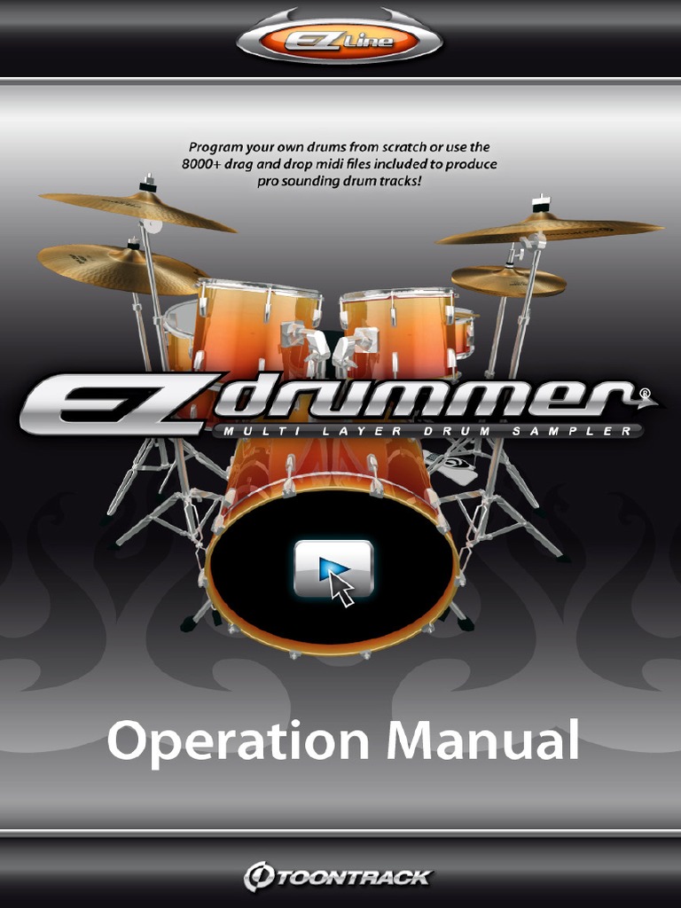 EZdrummer Operation Manual | PDF | Drum Kit | Installation (Computer Programs)