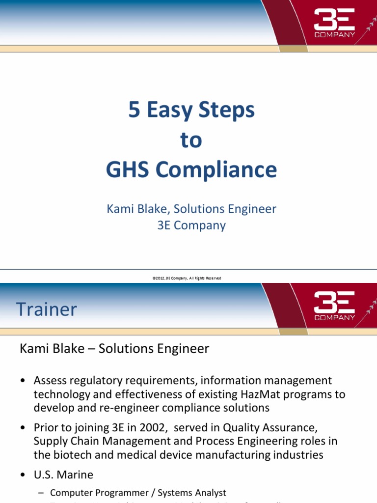 Transitioning To GHS - 5 Easy Steps | PDF | Toxicity | Dangerous Goods