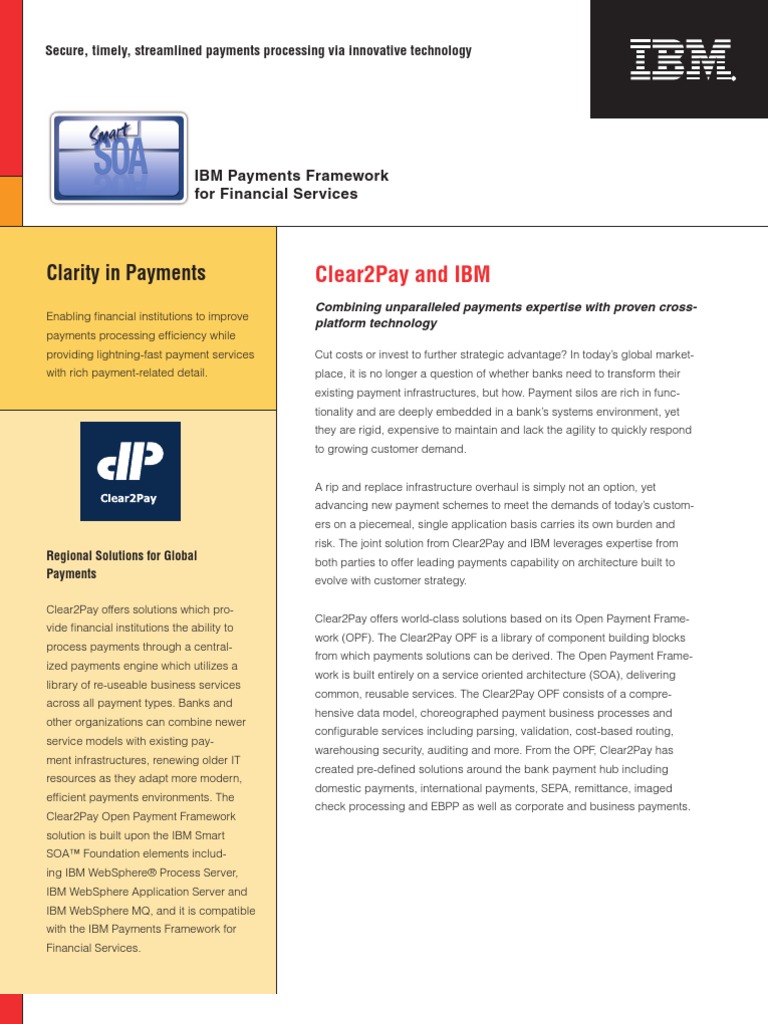 IBM Banking: Our Payments Framework Solution For Financial Services ...