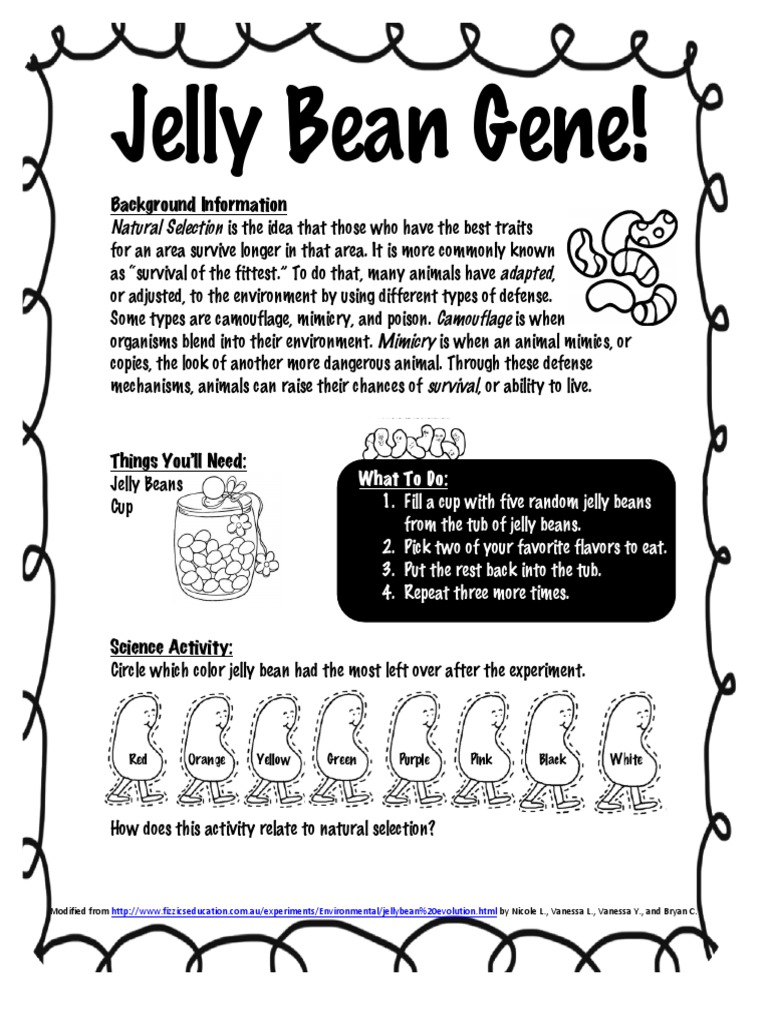 Jelly Bean Experiment and Natural Selection | PDF | Wellness