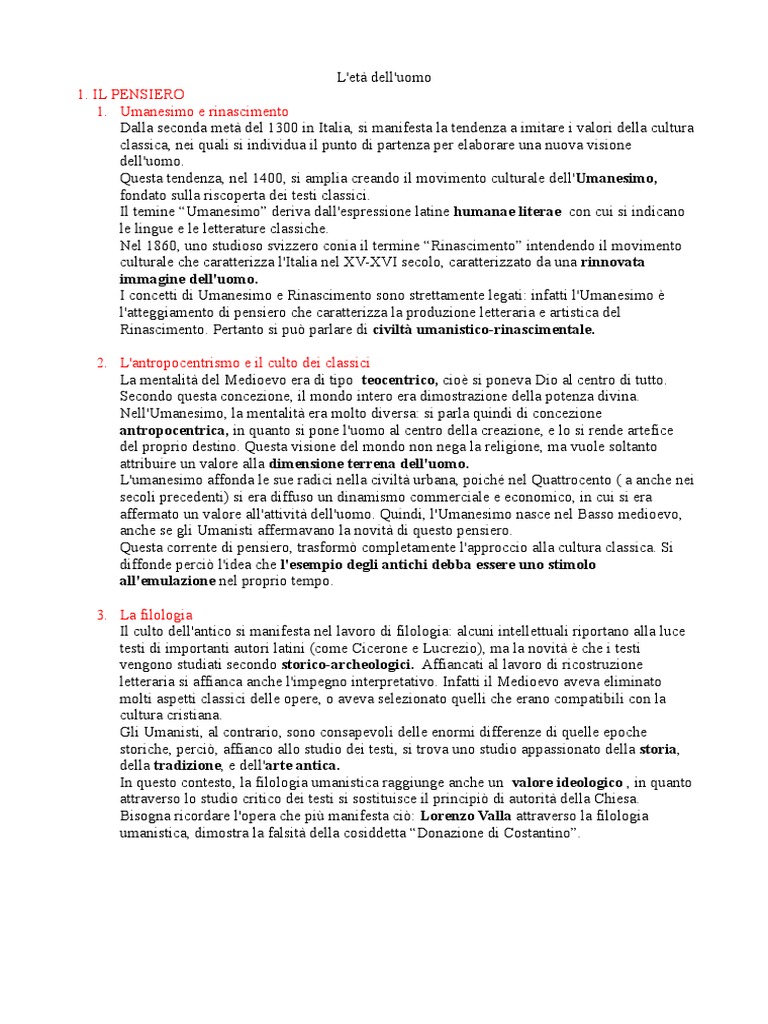 Umanesimo e Rinascimento | PDF