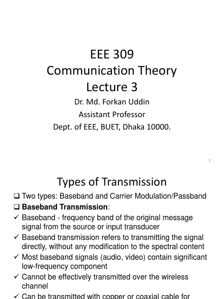 Basics of Electronic Communication | PDF | Modulation | Physical Layer Protocols