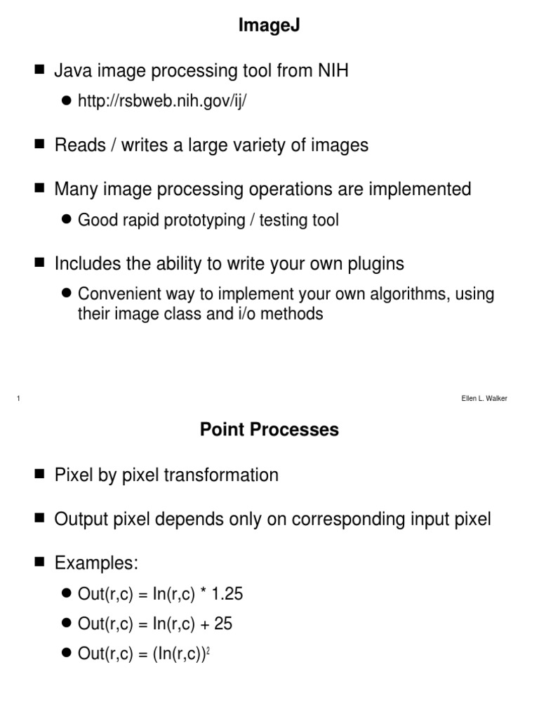 Java Image Processing Tool From Nih Imagej Pdf Pixel Cybernetics
