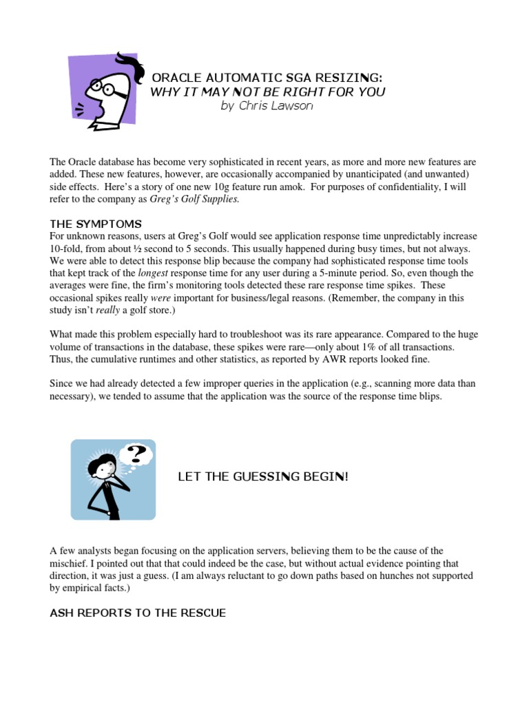 SGA Resizing | PDF | Oracle Database | Sql