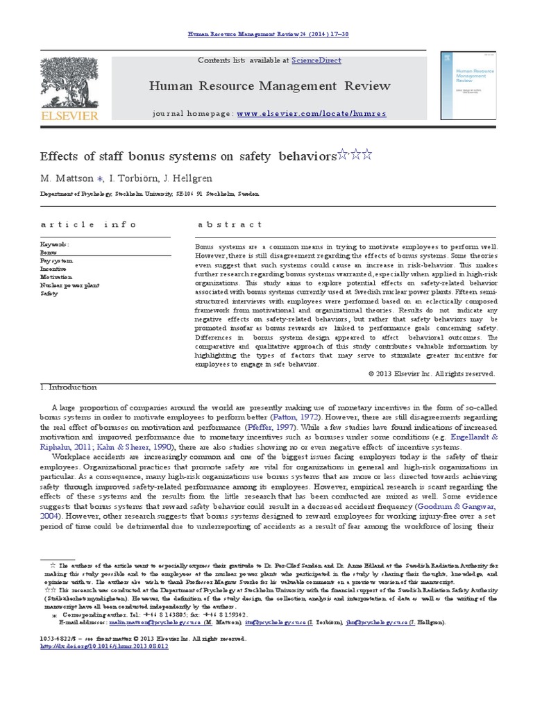 Volume Issue (Doi 10.1016/j.hrmr.2013.08.012) | PDF | Business