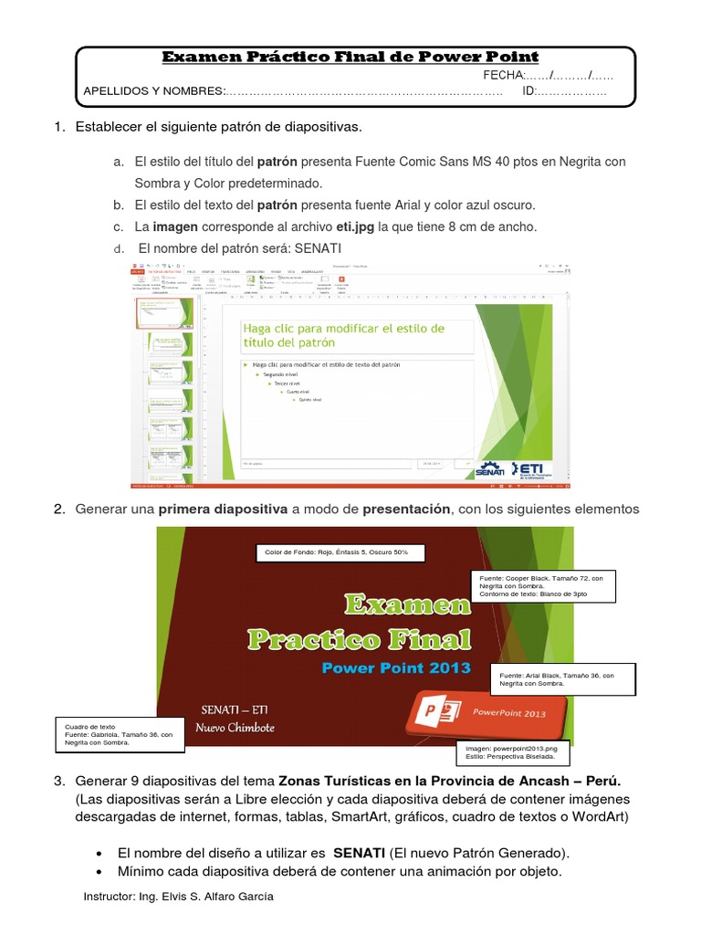 Examen Practico Final de Power Point | PDF