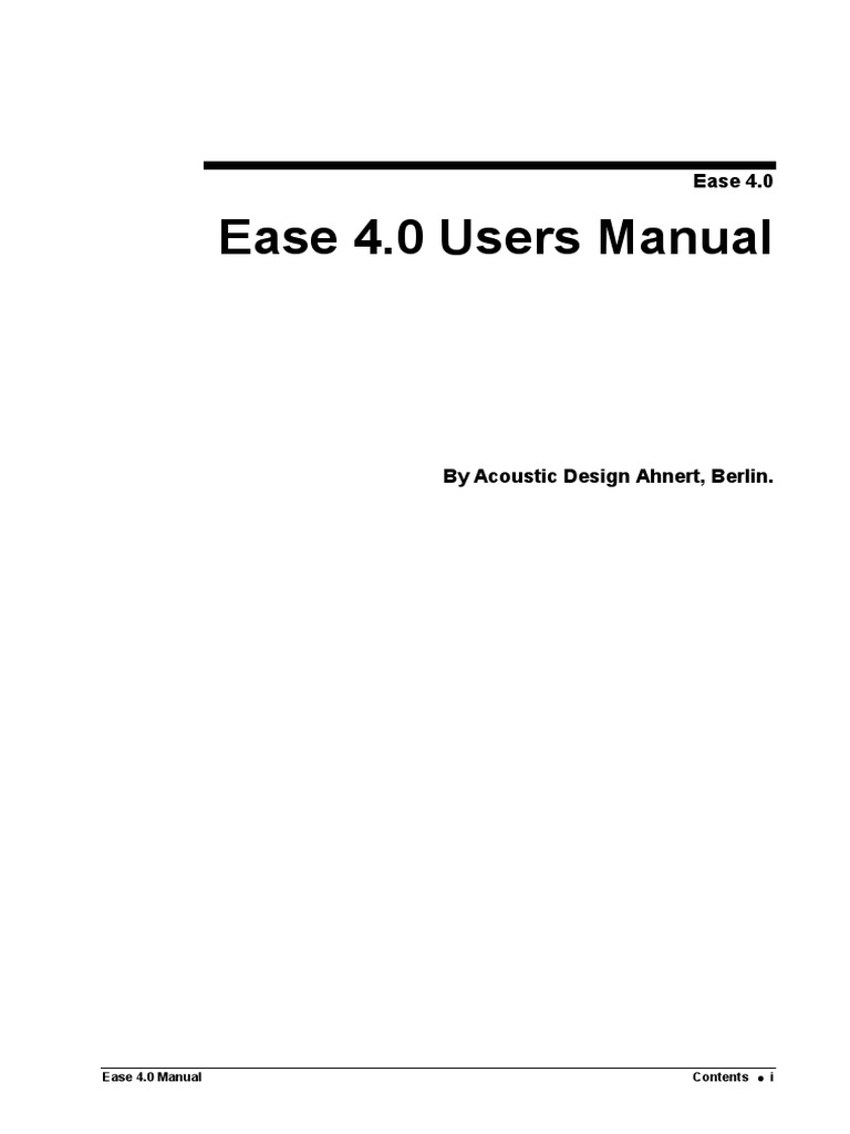 Ease 4 0 Manual | PDF