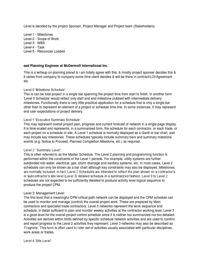 Ead Planning Engineer at Mcdermott International Inc | PDF | Systems ...