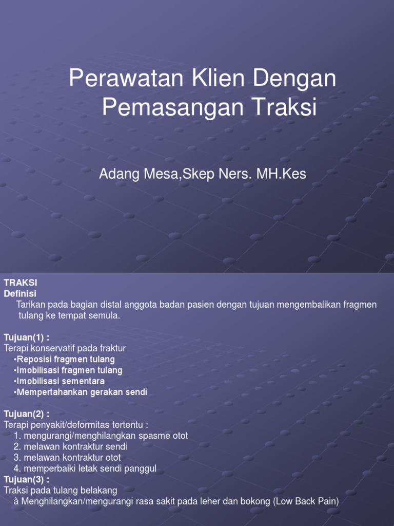 Perawatan Traksi | PDF