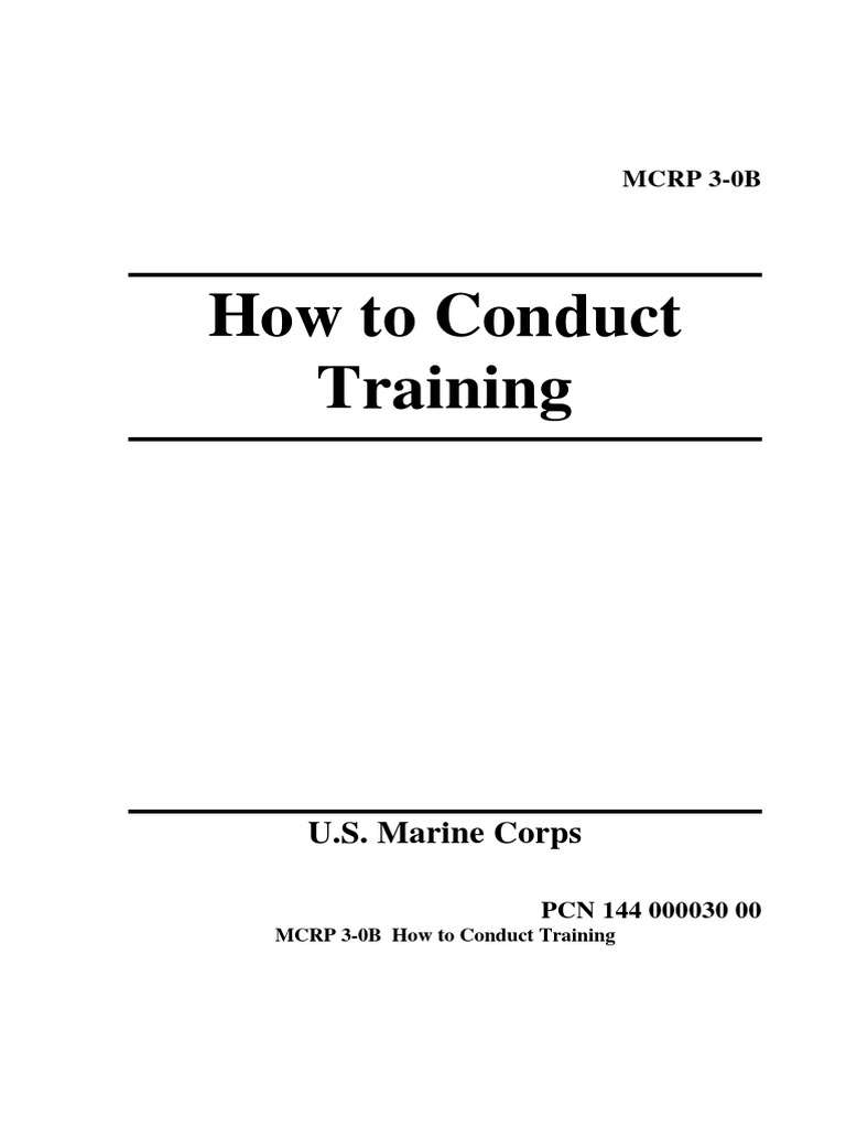 Marine Corps Training Guide | PDF | United States Marine Corps | Lecture