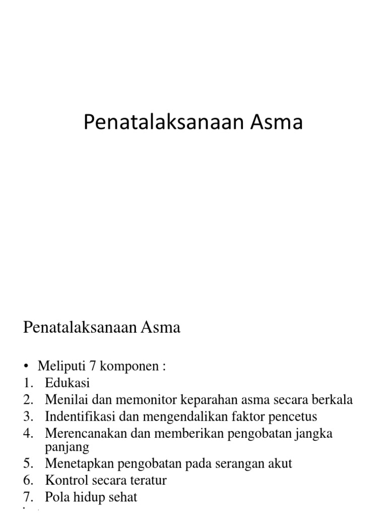 Penatalaksanaan Asma | PDF