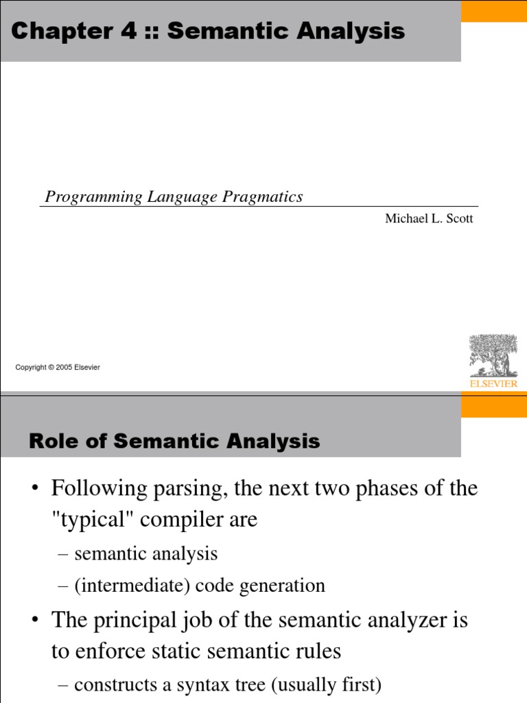 04~chapter 4. semantic analysis | Compiler | Parsing