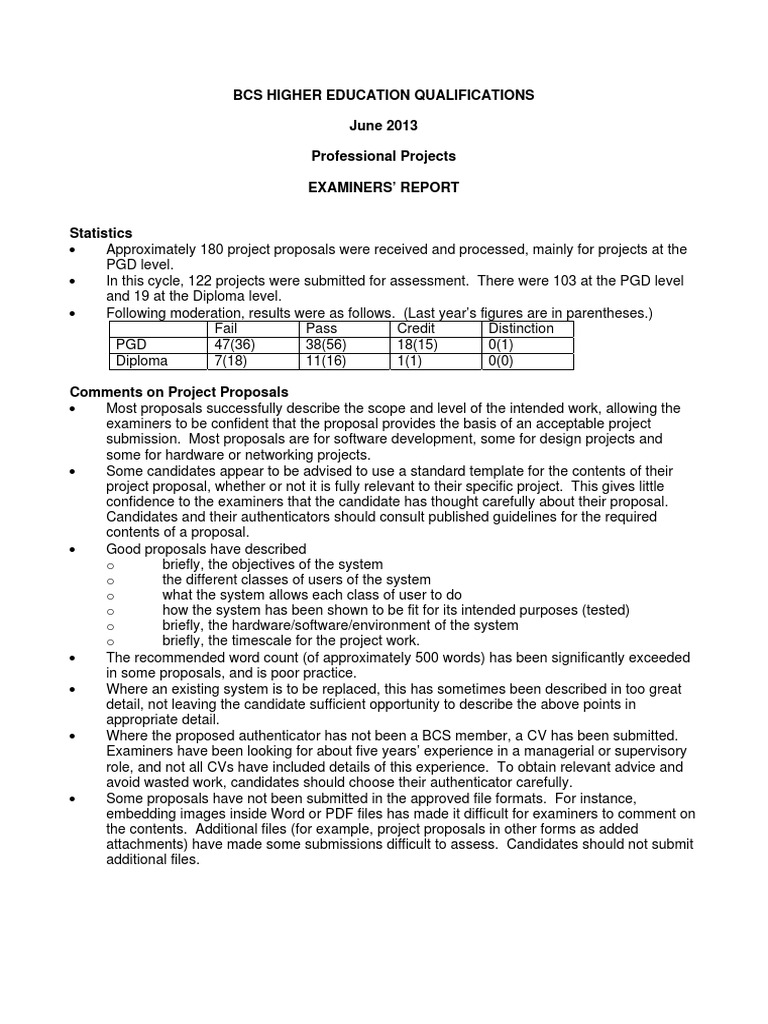 BCS Project Guidance | PDF | Specification (Technical Standard) | Computing