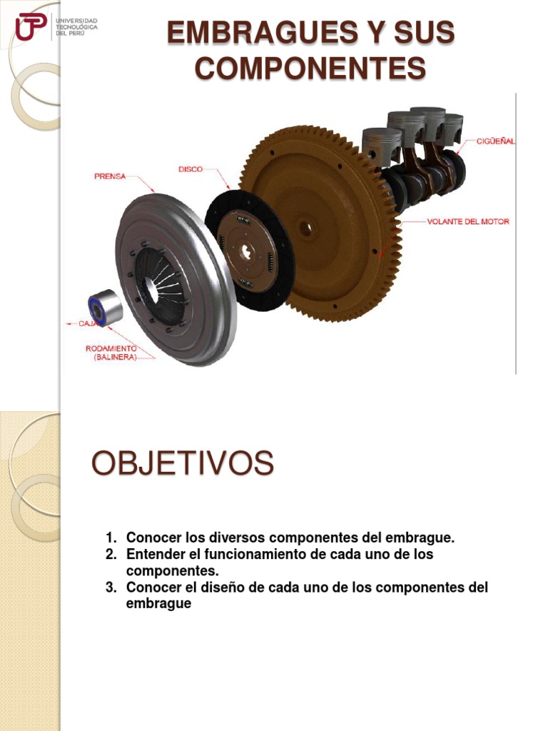 Embragues y Sus Componentes | PDF | Embrague | Transmisión (Mecánica)