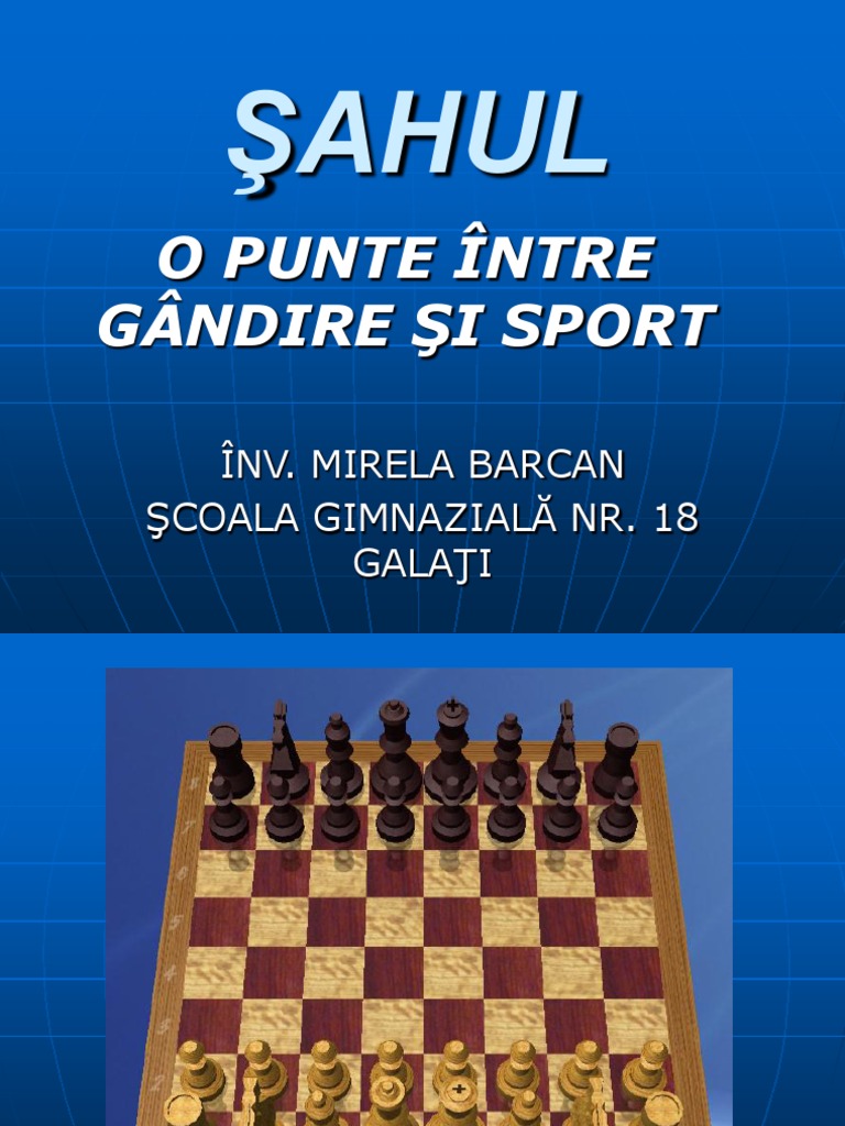 Jocul de Sah | PDF