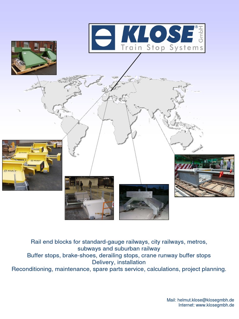 Buffer Stops Bumper Stops Bumping Stops Rail End Stops | PDF | Rail ...
